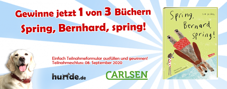 Gewinnspiel: Spring, Bernard, spring! – Hunde.de